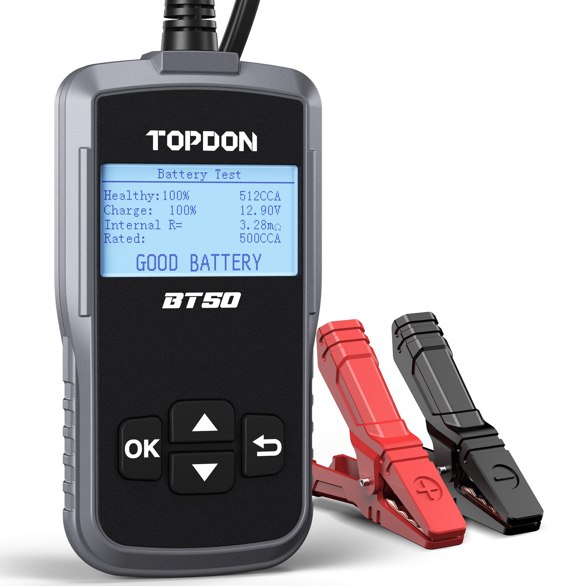 ・BT50 バッテリーテスターは、12V 鉛蓄電池用のカーバッテリーチェッカーで、バッテリーテスト、起動テスト、充電テストという最も重要なバッテリーテスト機能を備えています。データレビュー機能を使用して、以前のテストデータを表示します。・最...