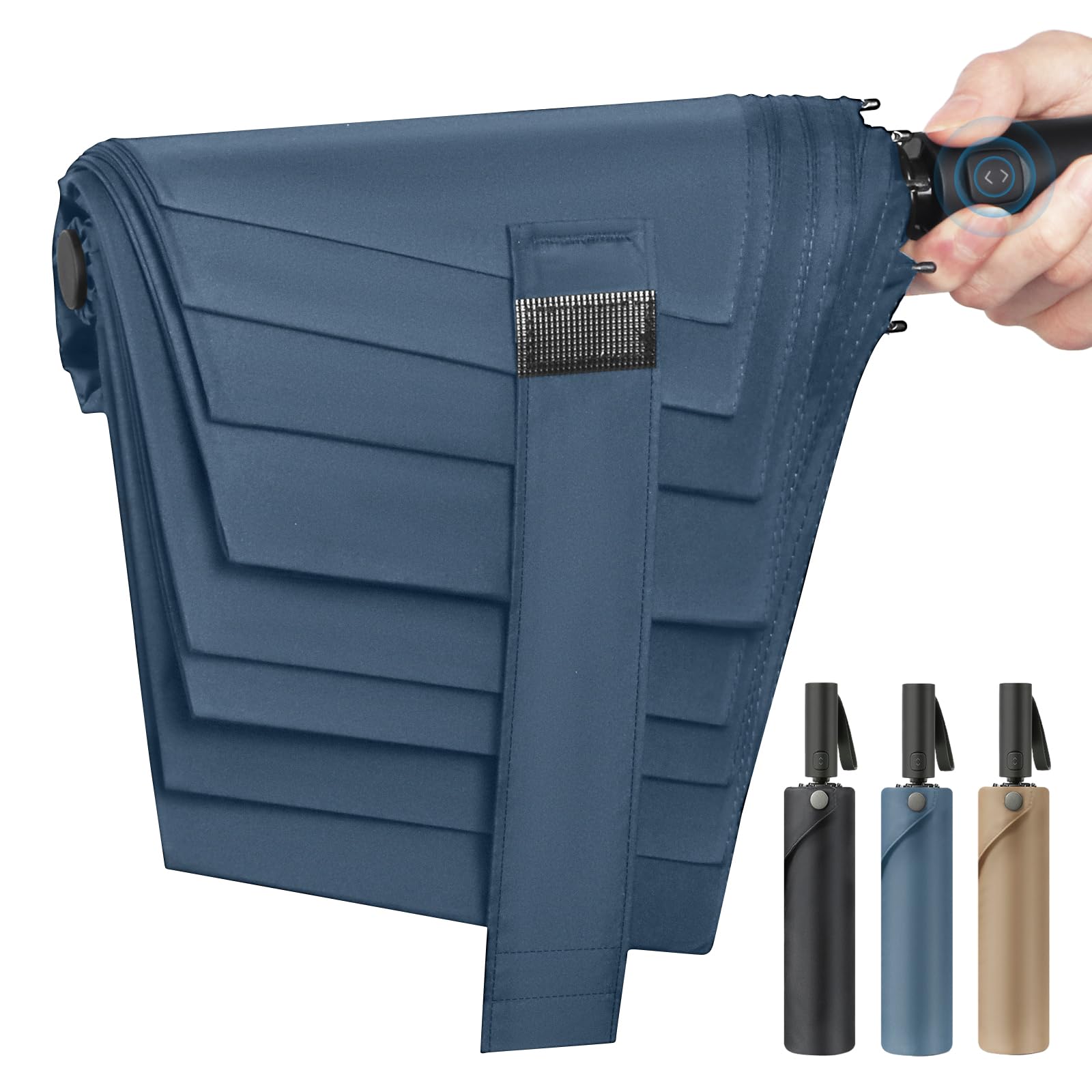 ・【永久形状記憶で誰でも簡単キレイに収納】 従来の折りたたみ傘にありがちな畳みにくさを解消！本製品は特殊なPET樹脂シートを使用し、誰でもスムーズに美しく折りたためます。折り目加工だけの一般的な記憶傘とは異なり、形状記憶効果は長期間持続。毎...