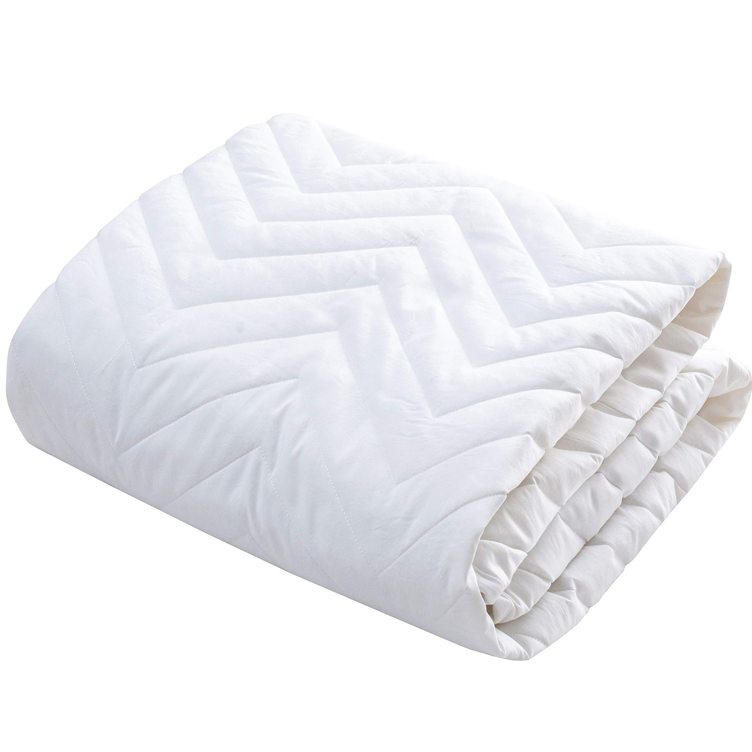 ・仕様：【サイズ】120x205cm（セミダブル）、【中綿の重量】たっぷり492g、【バンドタイプ】四隅にゴムバンド付きで寝返りでもずれにくく、敷き布団にも、マットレスにも着脱も簡単です。・側生地：【心地よい肌触り】ピーチスキン加工とは軽い...