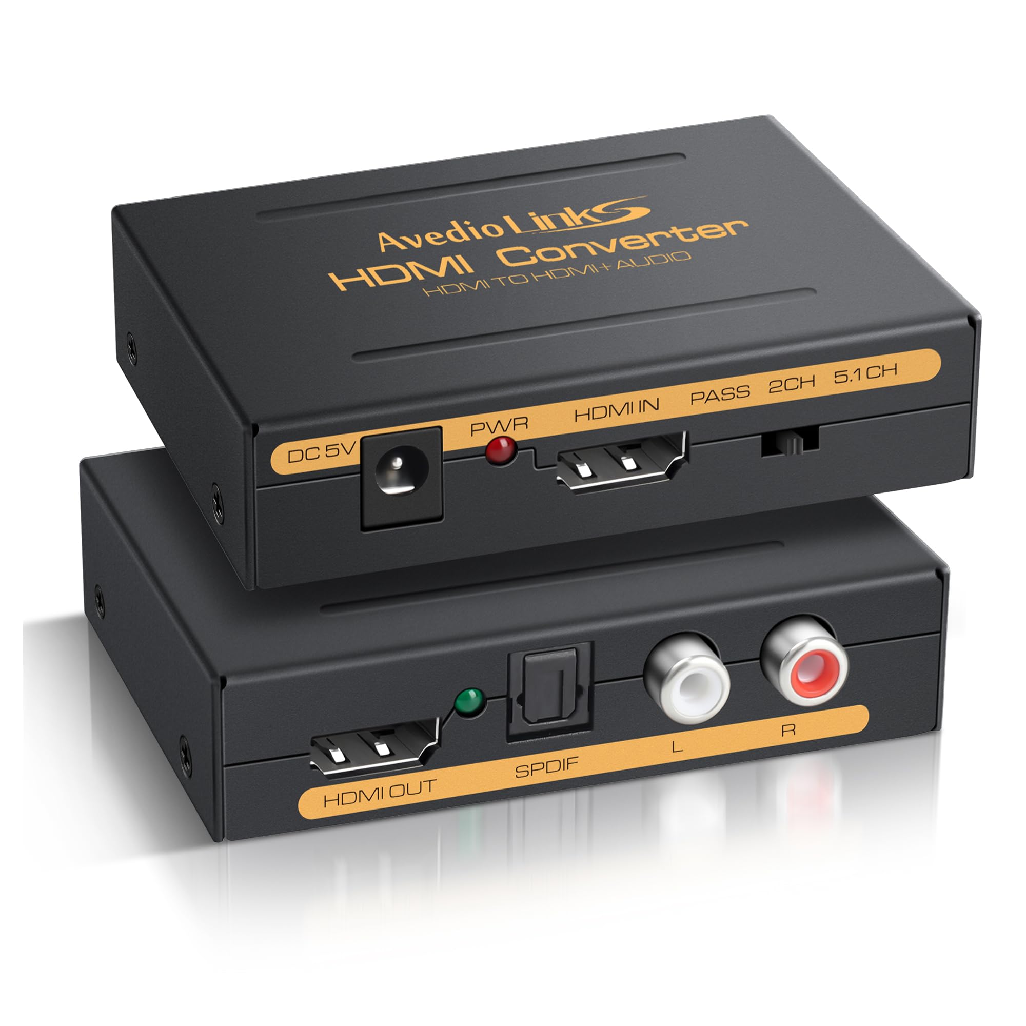 ・【HDMI音声分離機】 本avedio links HDMI音声分離器は、HDMI信号から音声信号を抽出して、光デジタル（Optical）、アナログ音声（RCA）に分配して出力することができます。音声出力自体がない表示装置（例えばモニター...