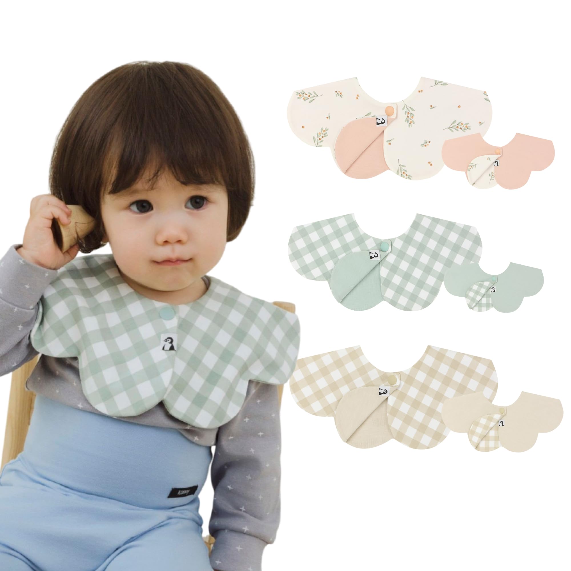 ・優れた吸収性と速乾性はもちろん、360°くるくる回して使えるローリングスタイです。豊富なカラーとパターンで、毎日のコーディネートが楽しくなります。99.9%抗菌なので、赤ちゃんが舐めても安心。