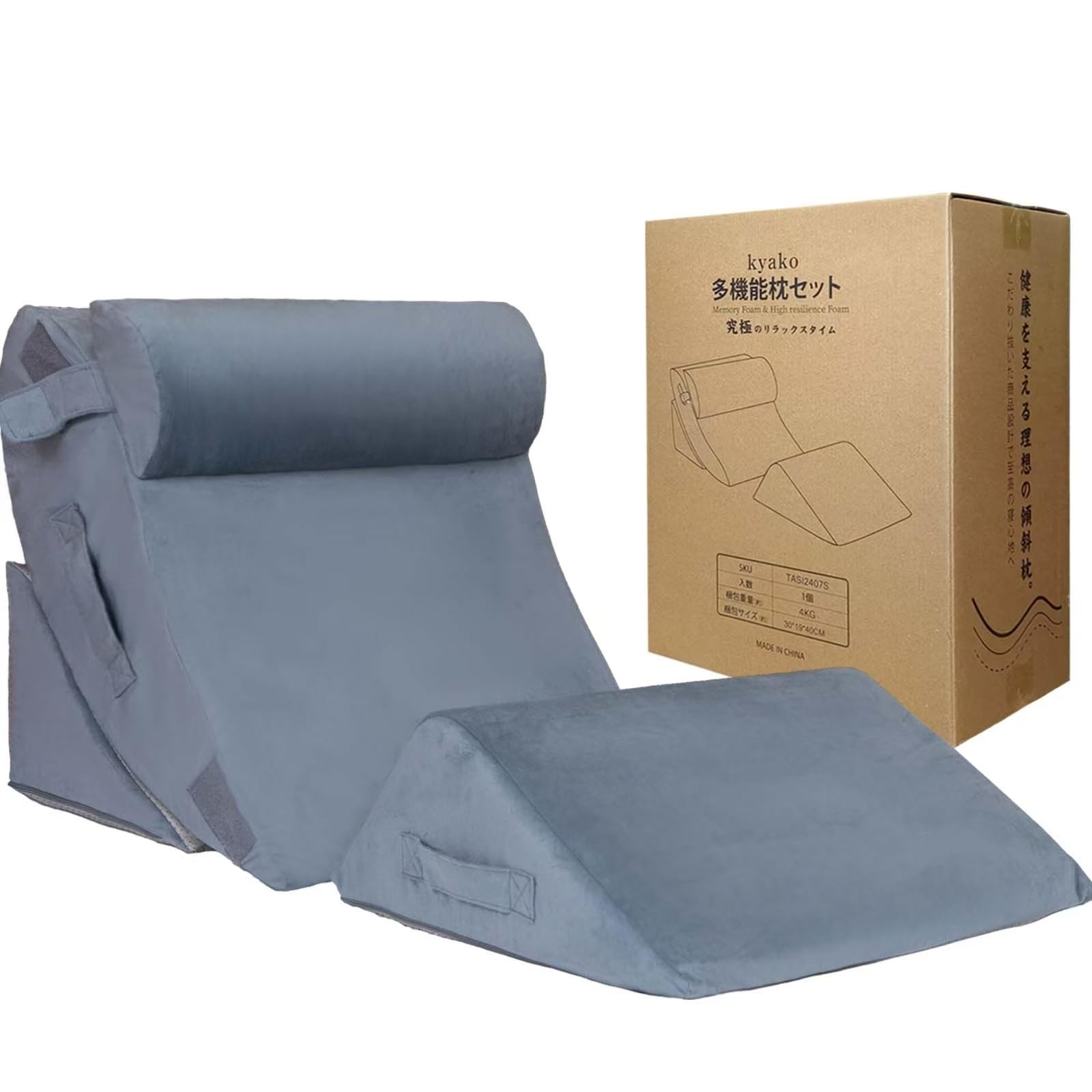 【製品詳細】 梱包サイズ(約)W30×D20×H40cm |梱包重量：(約)4kg | カバー素材：ポリエステル100％ | 中材：25D高反発ウレタン+32D低反発ウレタン *開封直後、压缩のせいでウレタンは一時的にやや柔らかく感じますが...