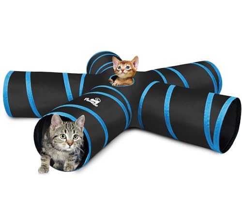 キャットトンネル Pawaboo 猫用 5道猫トンネル スパイラル キャットトンネル 1穴付き 折りたたみ式 猫遊宅おもちゃ Black & Light Blueブランド: Pawabooメーカー: Pawaboo型番: aJAN: 073...