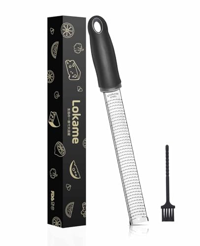 Lokame おろし器 おろし金 チーズグレーター すりおろし チーズおろし チーズ削り パルミジャーノチーズ チョコレート にんにく レモン 生姜おろし器 ゼスターグレーター (ブラック)ブランド: Lokameメーカー: Sque型番:...