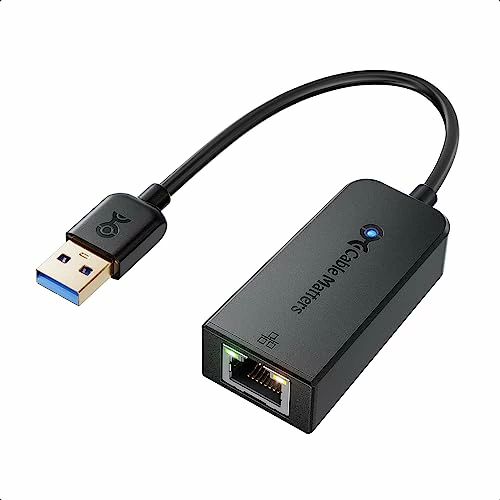 Cable Matters 有線LANアダプタ USB 3.0 - ギガビット イーサネット アダプター、USB 3.0-10/100/1000Mbps 高速 RJ45, 高速 RJ45 ギガビットイーサネット LAN ネットワークアダプタ...