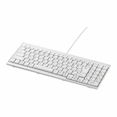 バッファロー BUFFALO USB接続 有線スリムキーボード ホワイト BSKBU14WH・【対応機器】USB Type-A端子をもつパソコン、タブレット、ゲーム機(Nintendo Switch,PlayStation5,PlaySta...