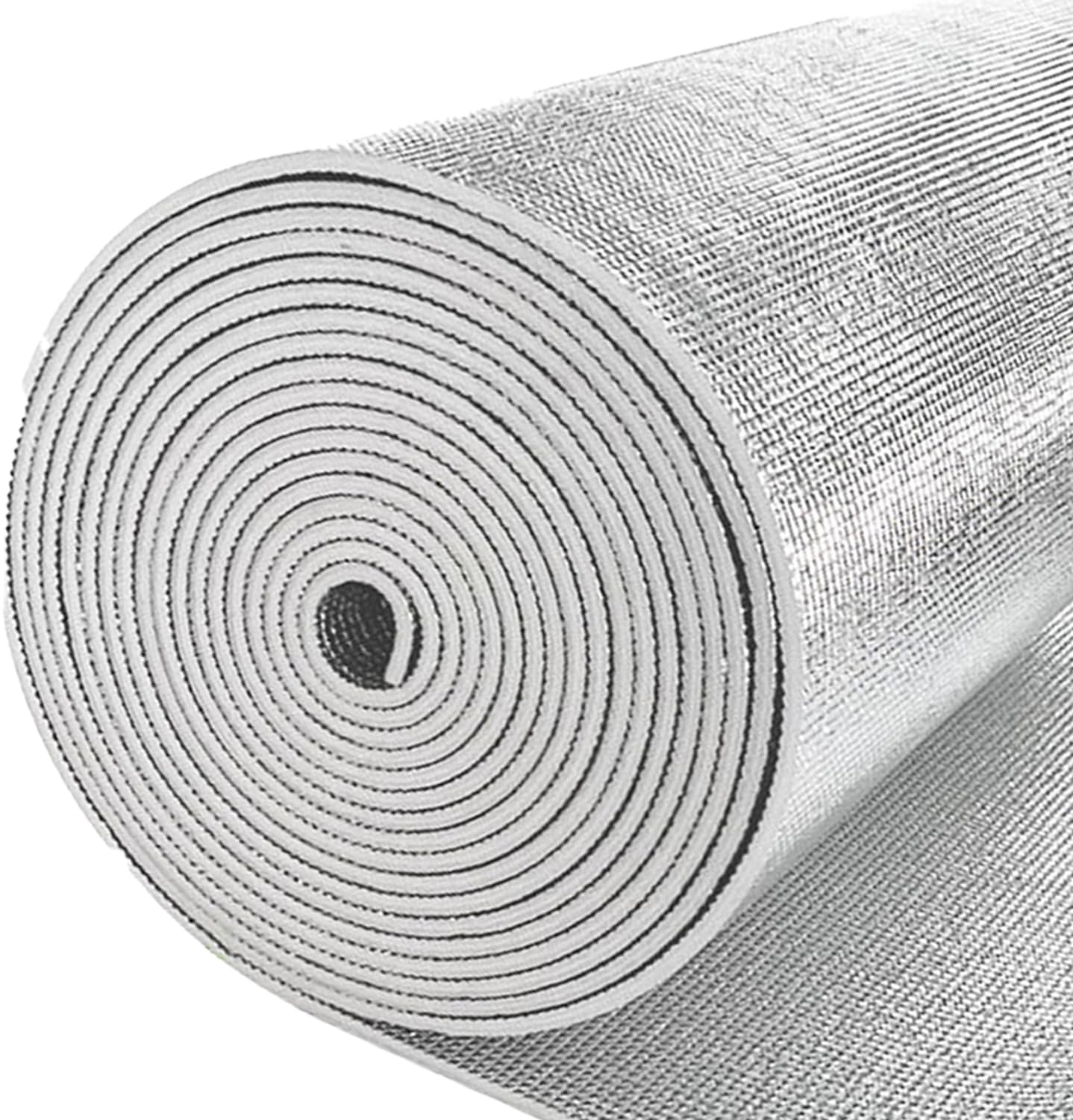 🧡【製品サイズ】断熱シート：長さ1200cm×幅100cm×厚さ4mm。マット材質：アルミフィルム、発砲ポリエチレン。🧡【両面アルミ蒸着ざいりょう】遮熱シートの表・裏ともにアルミ蒸着を使用しております、断熱保...