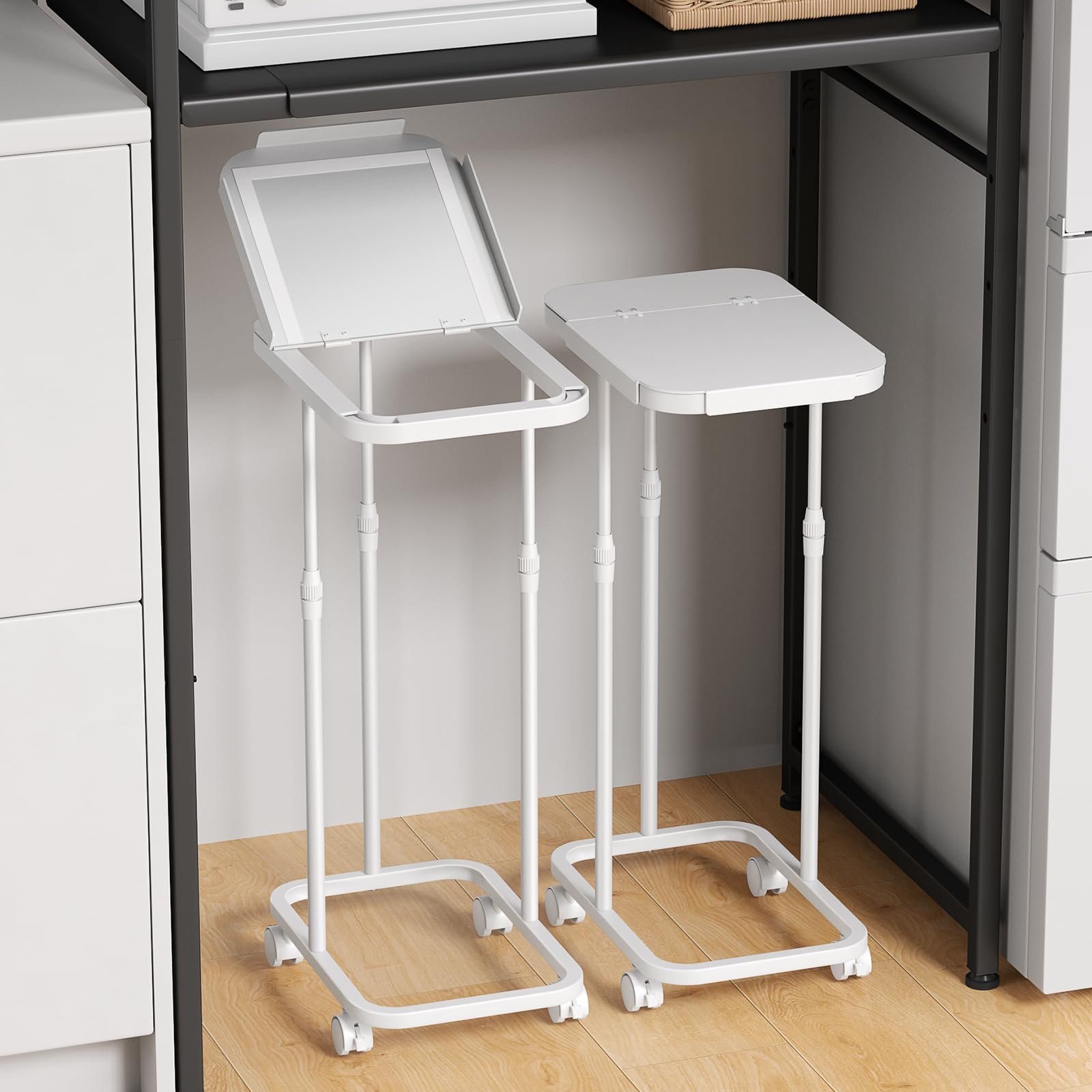 【便利なゴミ袋ホルダー仕様】　アジャスター付きサイズ：約33.5×22×（47.5～78）cm／キャスター付きサイズ：約33.5×22×（50.5～81）cm ◎重量：約2.2kg ◎材質：スチール（紛体塗装）対応ゴミ袋：20L～90L。ペ...