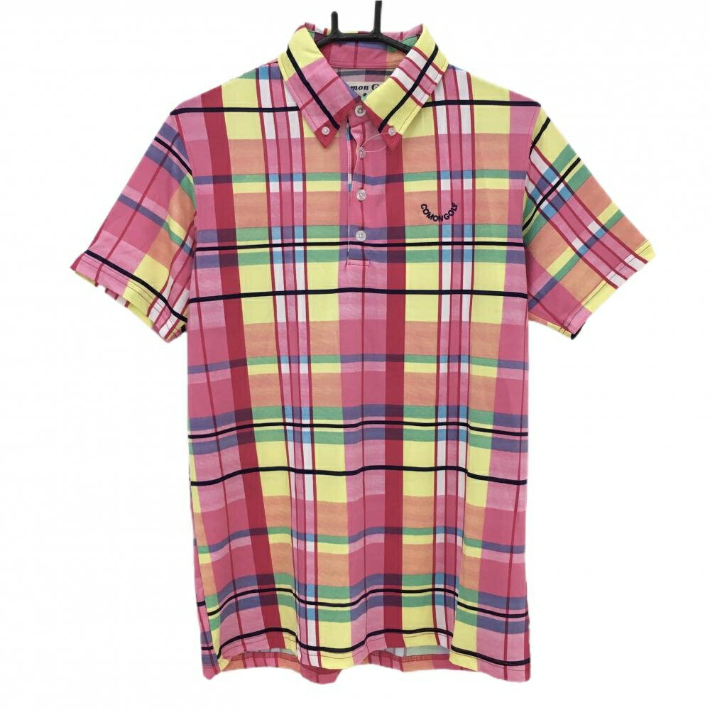 商品説明 ブランド COMON GOLF アイテム 半袖ポロシャツ 表記サイズ L ※海外サイズの場合もございます。必ず実寸サイズをご確認ください。 実寸サイズ 　身幅：約51cm　袖丈：約21cm　肩幅：約41cm　着丈：約70.5cm ...