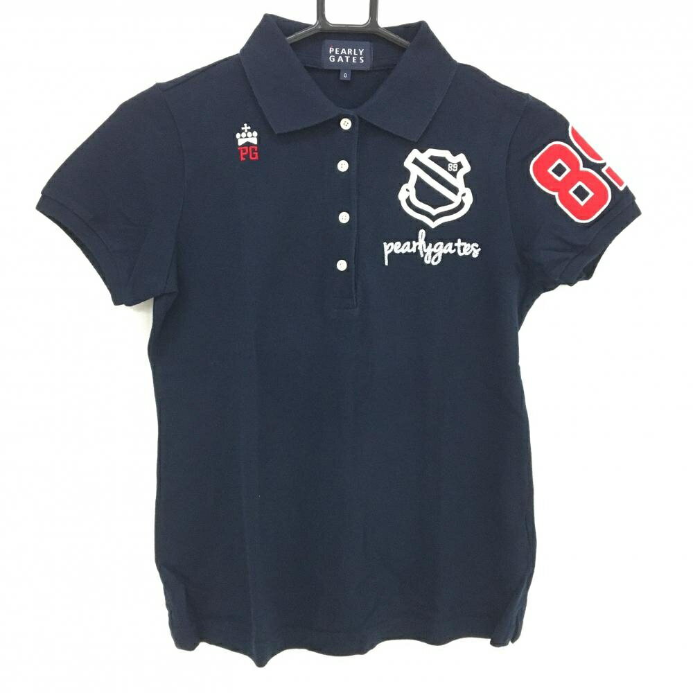 商品説明 ブランド PEARLY GATES アイテム 半袖ポロシャツ 表記サイズ 0 ※海外サイズの場合もございます。必ず実寸サイズをご確認ください。 実寸サイズ 　身幅：約43cm　袖丈：約16cm　肩幅：約33.5cm　着丈：約55c...