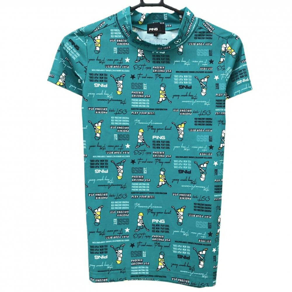 商品説明 ブランド PING アイテム 半袖ハイネックシャツ 表記サイズ M ※海外サイズの場合もございます。必ず実寸サイズをご確認ください。 実寸サイズ 　身幅：約46cm　袖丈：約14.5cm　肩幅：約36cm　着丈：約60.5cm ※...