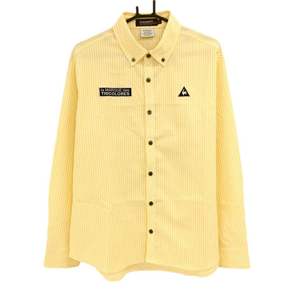 商品説明 ブランド le coq sportif アイテム 長袖シャツ 表記サイズ LL ※海外サイズの場合もございます。必ず実寸サイズをご確認ください。 実寸サイズ 　身幅：約60cm　袖丈：約63cm　肩幅：約49cm　着丈：約75cm...
