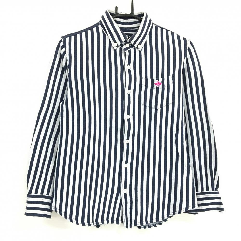 商品説明 ブランド PEARLY GATES アイテム 長袖シャツ 表記サイズ 4 ※海外サイズの場合もございます。必ず実寸サイズをご確認ください。 実寸サイズ 　身幅：約50.5cm　袖丈：約54cm　肩幅：約39.5cm　着丈：約63c...