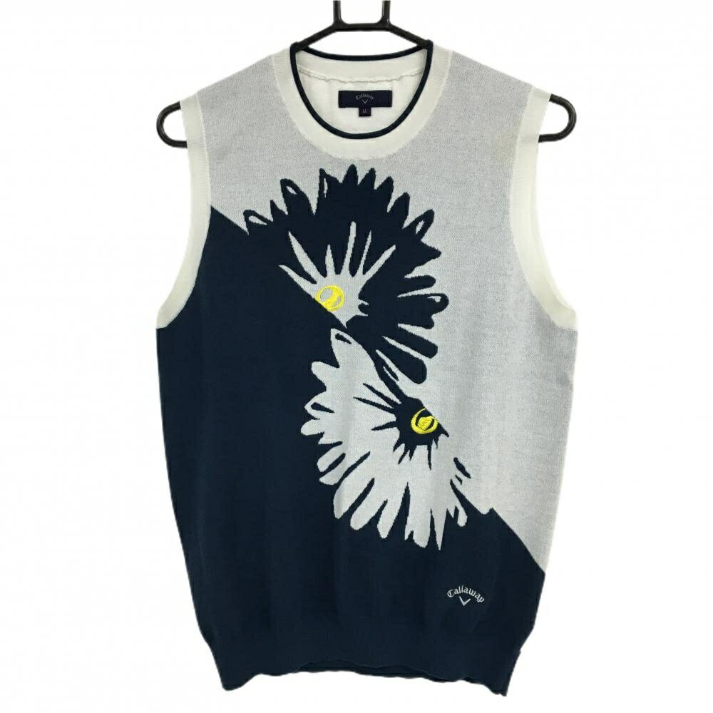 商品説明 ブランド Callaway アイテム ニットベスト 表記サイズ LL ※海外サイズの場合もございます。必ず実寸サイズをご確認ください。 実寸サイズ 　身幅：約46.5cm　袖丈：約-cm　肩幅：約37cm　着丈：約63.5cm ※...