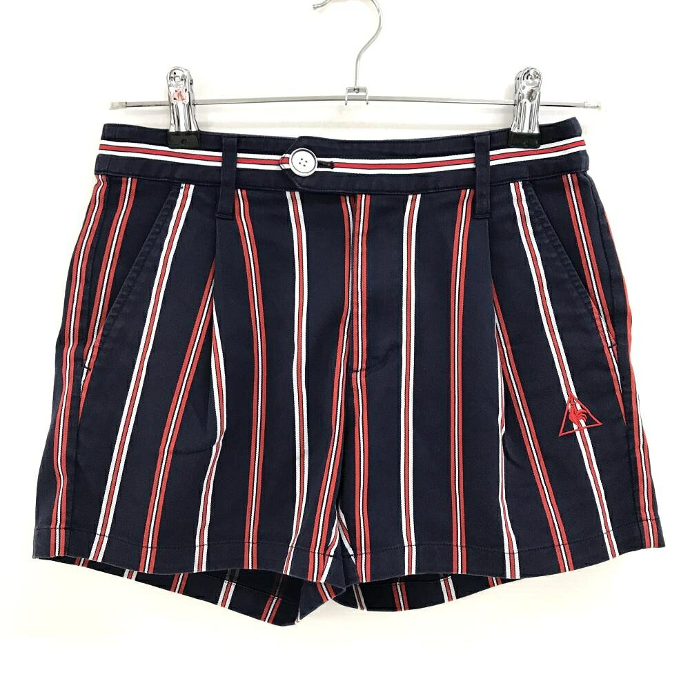 商品説明 ブランド le coq sportif アイテム ショートパンツ 表記サイズ 7 ※海外サイズの場合もございます。必ず実寸サイズをご確認ください。 実寸サイズ 　ウエスト：約35cm　股上：約23cm　股下：約9.5cm　もも幅：...
