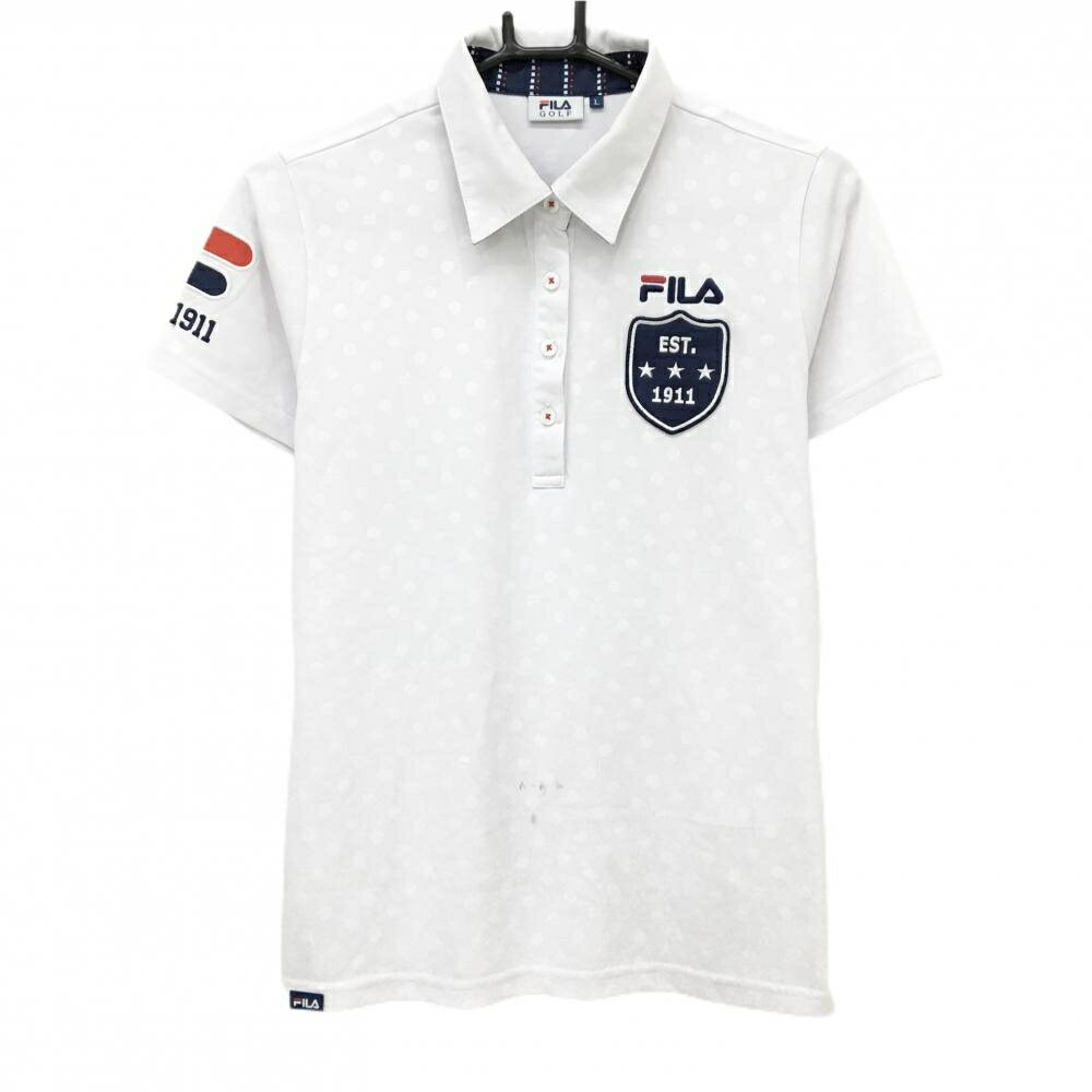 商品説明 ブランド FILA GOLF アイテム 半袖ポロシャツ 表記サイズ L ※海外サイズの場合もございます。必ず実寸サイズをご確認ください。 実寸サイズ 　身幅：約46.5cm　袖丈：約17cm　肩幅：約37.5cm　着丈：約62cm...