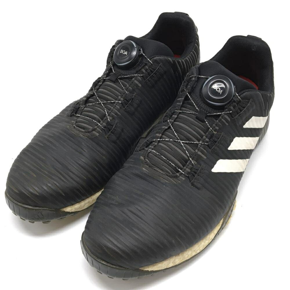 商品説明 ブランド adidas アイテム ゴルフシューズ 表記サイズ 28.0 ※海外サイズの場合もございます。必ず実寸サイズをご確認ください。 実寸サイズ 　アウトソール全長：約31cm　アウトソール最大幅：約11.5cm ※実寸サイズ...