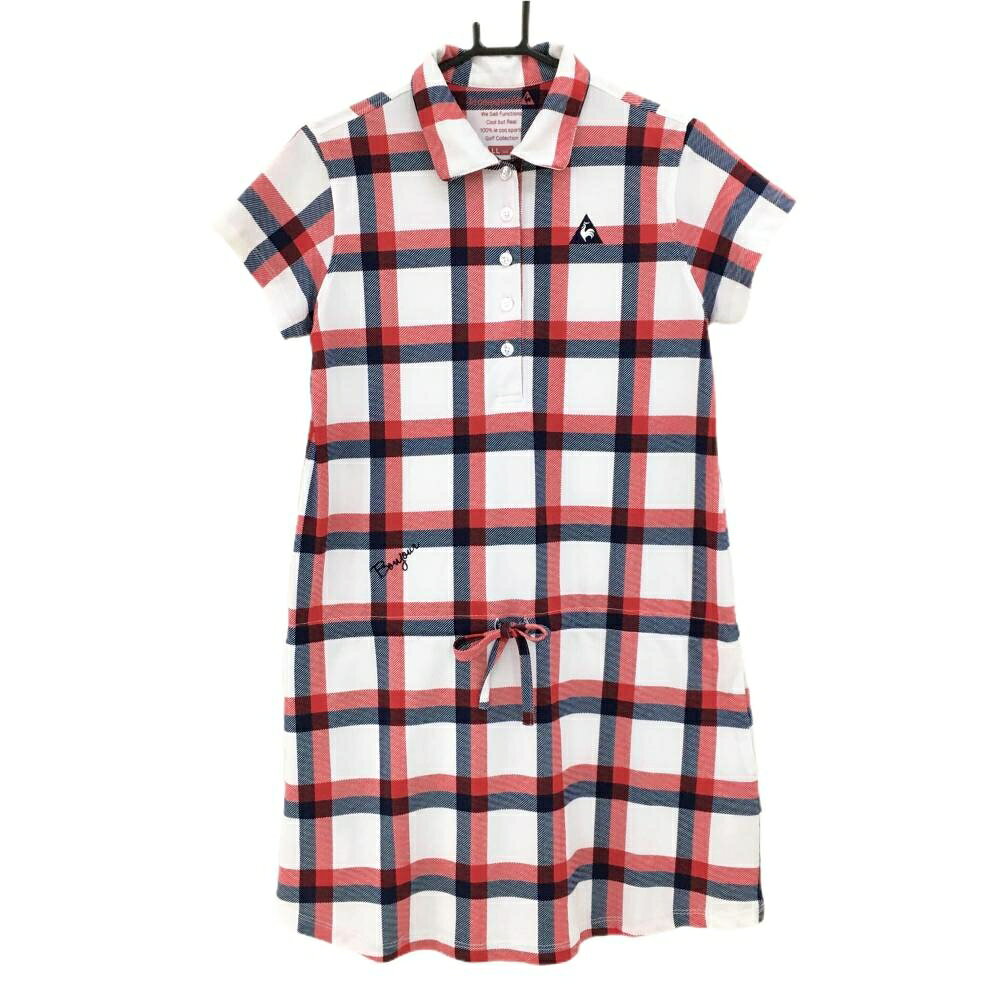 商品説明 ブランド le coq sportif アイテム 半袖ポロワンピース 表記サイズ LL ※海外サイズの場合もございます。必ず実寸サイズをご確認ください。 実寸サイズ 　身幅：約47.5cm　袖丈：約13cm　肩幅：約39cm　着丈...