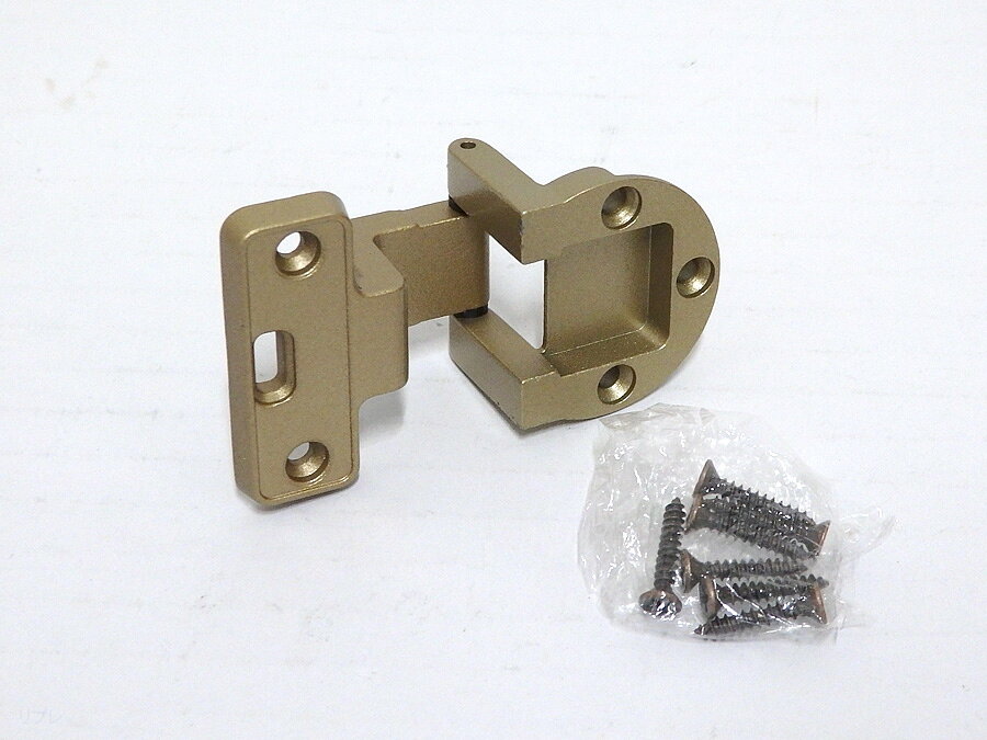 ハイロジック製のアングル蝶番(丁番) 20×15mm P-544です。 AB色。 取付用ビス付。 【材質】 亜鉛ダイカスト