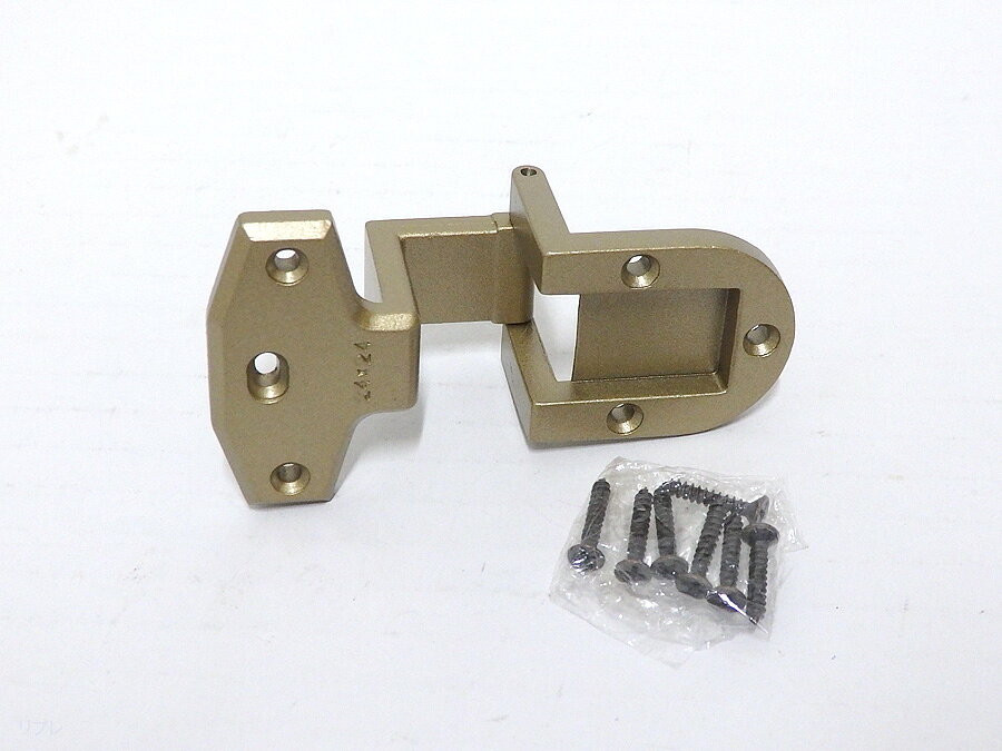 ハイロジック製のアングル蝶番(丁番) 24×24mm P-547です。 AB色。 取付用ビス付。 【材質】 亜鉛ダイカスト