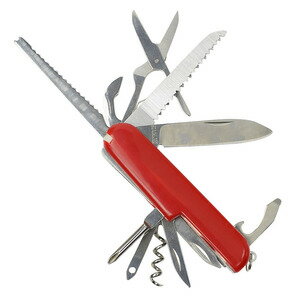 アーミーナイフ マルチツール 10機能搭載多数の機能を詰め込んだマルチツール折りたたんだ状態で90ミリのコンパクトなボディに、多くの便利な機能が搭載されています。ナイフ、はさみ、ドライバー、コルク抜き、缶切りなど、10種類以上のツールを一体...