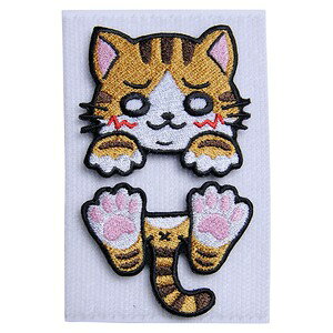ミリタリーワッペン 猫 ユニークパッチパッチをかわいらしく彩るにとろんパッチ「動物×サバゲー」をモチーフとしたオリジナルパッチ販売店「にとろんぱっち」。かわいらしい猫をデザインし、頭部と下半身で別れているパッチ。既存のパッチを挟み込むように...