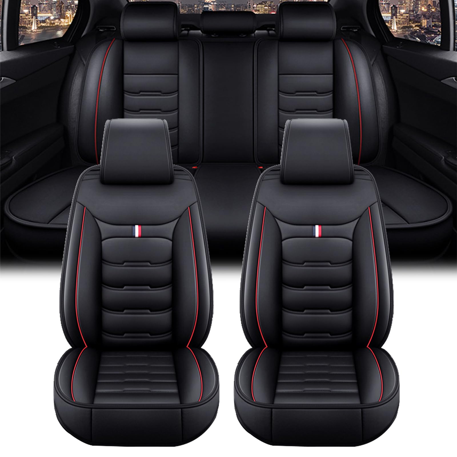【適合車種】に適用トヨタ 新型ヴォクシー ノア 90系 NOAH VOXY R90W型 【素材】 車 シートカバーはPVC素材で作られており、柔らかく、繊細で滑らかです。 車 クッションの立体的なデザインは空気循環を促進し、快適に座ることが...