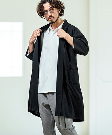 BLACK NAVY M.CHARCOAL ▼製品説明 【by CAMBIO】 --CAMBIO -- 181cmのモデルが46サイズを着用。ミニマルな雰囲気に仕上げた七分袖のロングカーディガン。【デザイン・ディテール】ロング丈ながら、手元...