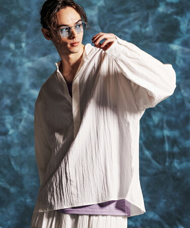 Black White Purple Grey ▼製品説明 【by CAMBIO】 --CAMBIO -- 175cm B83cm-W66cm-H87cmのモデルがMサイズを着用。薄手でさらっとしたさわり心地のトロピカル生地を使用したプルオ...
