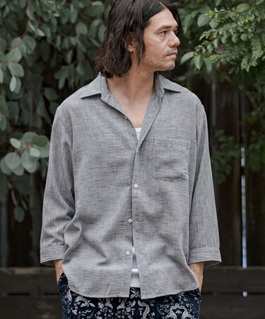 Green Blue Charcoal ▼製品説明 【by CAMBIO】 --CAMBIO -- 175cm B90-W73-H89 靴26.5cmのモデルがMサイズを着用。天然素材のようなナチュラルなメランジの風合いをもつリネンライク7...