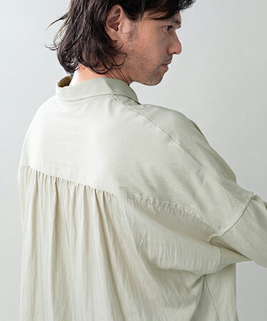 02: IVORY 35: BROWN 05: BLACK ▼製品説明 【by CAMBIO】 --CAMBIO -- GATHER-SHIRTS02:IVORY　H175cmのモデルが48サイズを着用35:BROWN　H175cmのモデル...