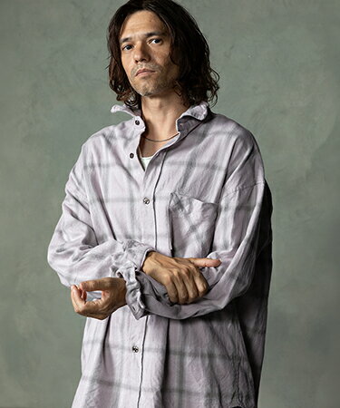 10：PINK 80：SAX 04：CHARCOAL ▼製品説明 【by CAMBIO】 --CAMBIO -- HAZE FLANNELSHIRTS 10：PINK　 H175cmのモデルが48サイズを着用80：SAX　 H175cmのモ...