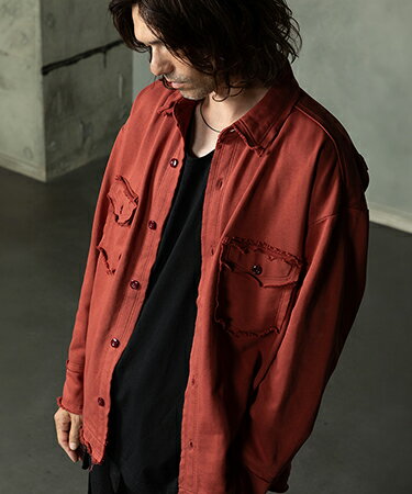 03：GRAY 12：RED 04：CHARCOAL 05：BLACK ▼製品説明 【by CAMBIO】 --CAMBIO -- SWEAT OVERSHIRTS03：GRAY 　　 H175cmのモデルが48サイズを着用12：RED　　...