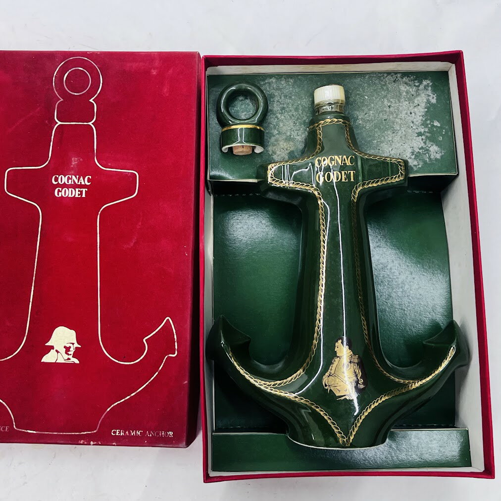 洋酒　　ゴデ アンカー グリーンナポレオン 700ml 40度　替え栓付き 内容量 (ml) 500 アルコール度数 40 原産国 フランス 付属品 箱 ※古酒につきコルクが破損しやすいです。慎重に開栓しましてもきっと起こります。コルクは無...