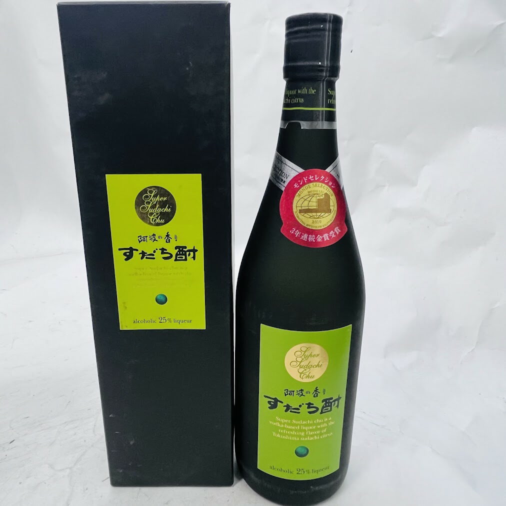 洋酒　　日新酒類 阿波の香り スーパーすだち酎 リキュール 720ml 25度 内容量 (ml) 720 アルコール度数 25 原産国 徳島 付属品 箱 未開栓。梱包して宅急便でお送りします。 C　O　N　D　I　T　I　O　N 参考ランク...