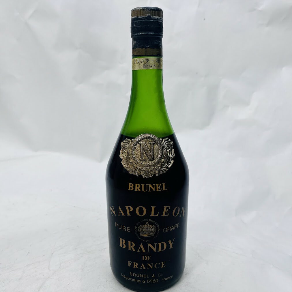 洋酒　　ブルネルナポレオンブランデー700ml40度 内容量 (ml) 700 アルコール度数 40 原産国 フランス 付属品 なし ※古酒につきコルクが破損しやすいです。慎重に開栓しましてもきっと起こります。コルクは無保証ですのでご理解の...