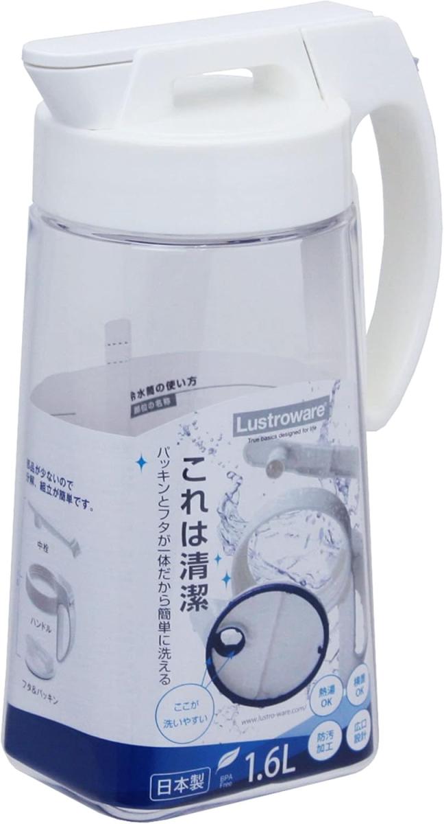 　　【未使用品】岩崎工業 水切りカゴ ディッシュドレイナー 排水ノズル付き ホワイト 幅44.2×奥行32.2×高さ15.3cm K-1666 WH 日本製 ブランド イワサキ 色・柄 無色透明 素材 ポリプロピレンABS 仕様 1.6L ...
