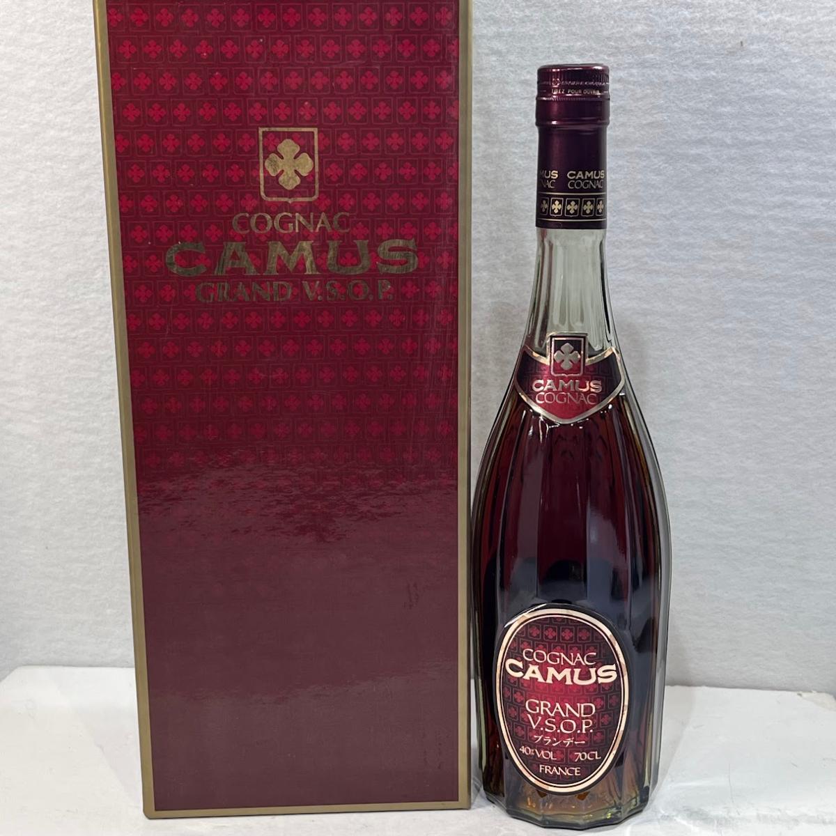 洋酒　　カミュー　グランド　VSOP　700ml　40度 内容量 (ml) 700 アルコール度数 40 原産国 フランス 付属品 箱 ※古酒につきコルクが破損しやすいです。慎重に開栓しましてもきっと起こります。コルクは無保証ですのでご理解...