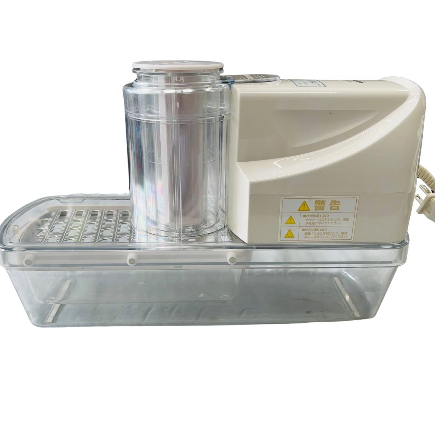 家電　　訳あり 置き古し・本体のみ イワタニ あっとスライス S 電動ベジタブルスライサー IFP-45S ホワイト系 型番 IFP-45S 色 ホワイト系 素材 仕様 5種類のプレート サイズ(cm) 約W35.0×H21.0×D 参考定...