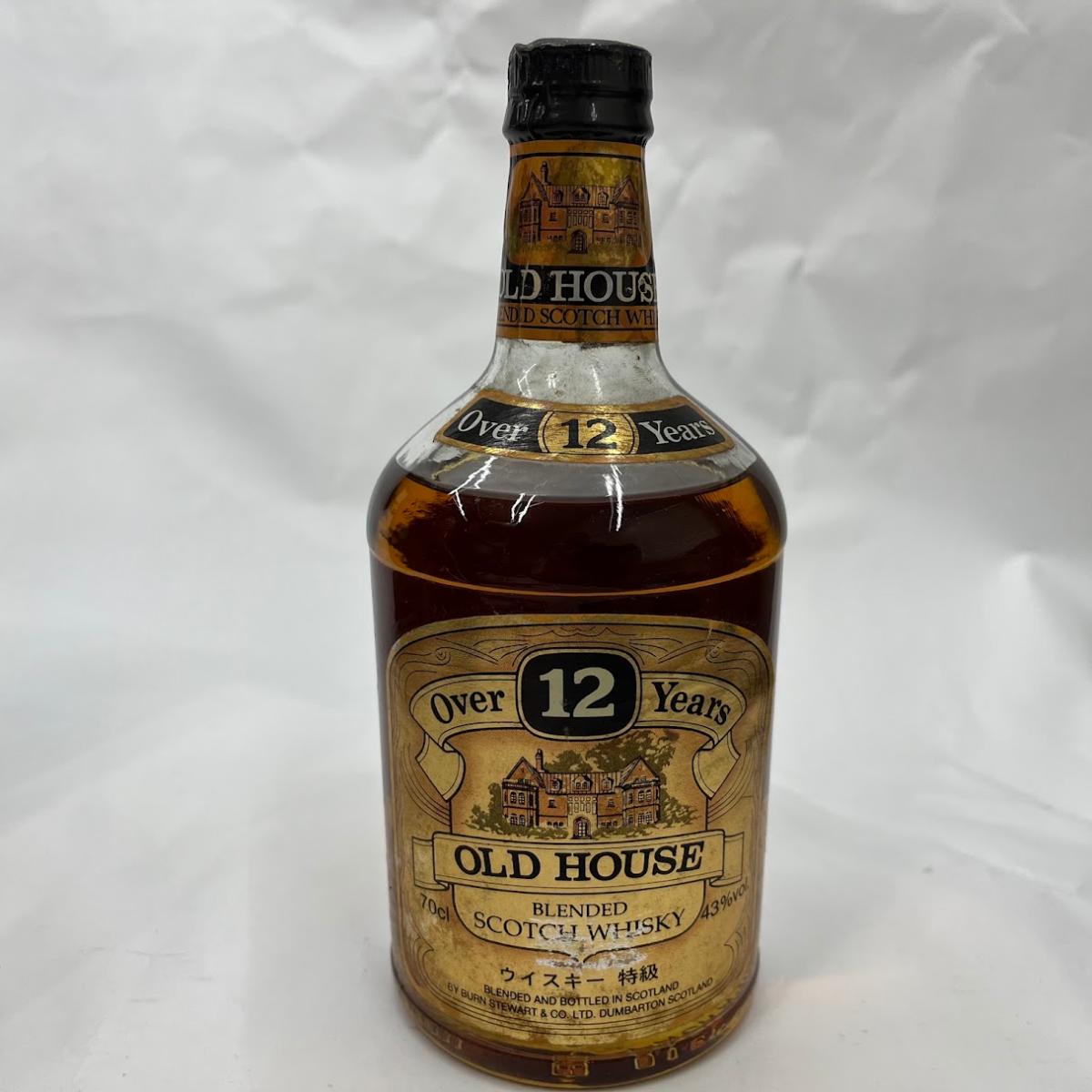 洋酒　　オールドハウス12年700ml43度特級 内容量 (ml) 700 アルコール度数 43 原産国 イギリス 付属品 なし ※古酒につきコルクが破損しやすいです。慎重に開栓しましてもきっと起こります。コルクは無保証ですのでご理解の上お...