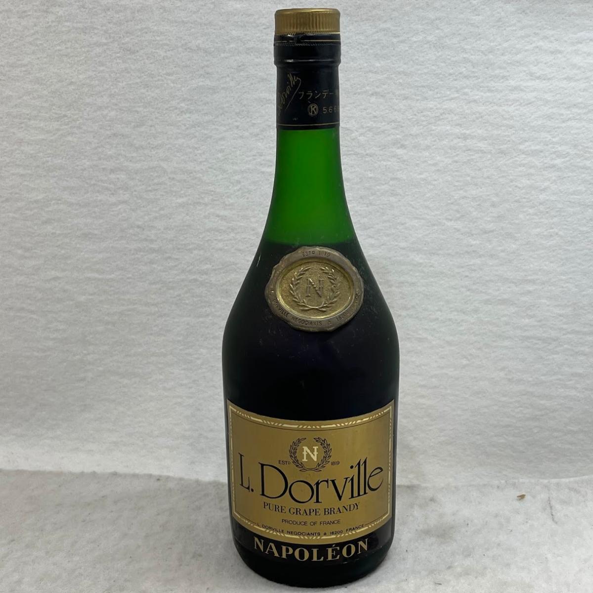 洋酒　　Lドービル特級ナポレオンブランデー700ml40度 内容量 (ml) 700 アルコール度数 40 原産国 フランス 付属品 ※古酒につきコルクが破損しやすいです。慎重に開栓しましてもきっと起こります。コルクは無保証ですのでご理解の...