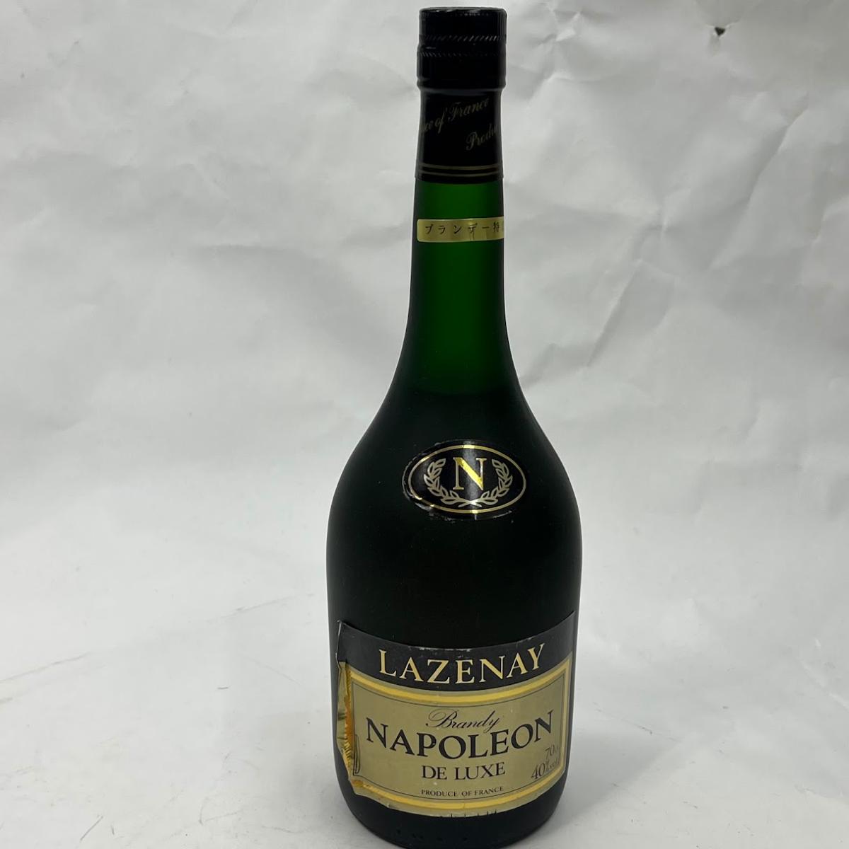 洋酒　　ラズネイ　デラックス　ナポレオンブランデー700ml40度 内容量 (ml) 700 アルコール度数 40 原産国 フランス 付属品 なし ※古酒につきコルクが破損しやすいです。慎重に開栓しましてもきっと起こります。コルクは無保証で...