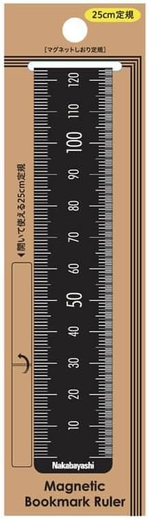 ソフト　　ナカバヤシ マグネットしおり定規 25cm ブラック DBR-LD 素材 P.V.C/裏面マグネット 仕様 ヨコ25×タテ130mm（開いて25mm×260mm） 定価 0 付属品 未使用品です。 C　O　N　D　I　T　I　O　...