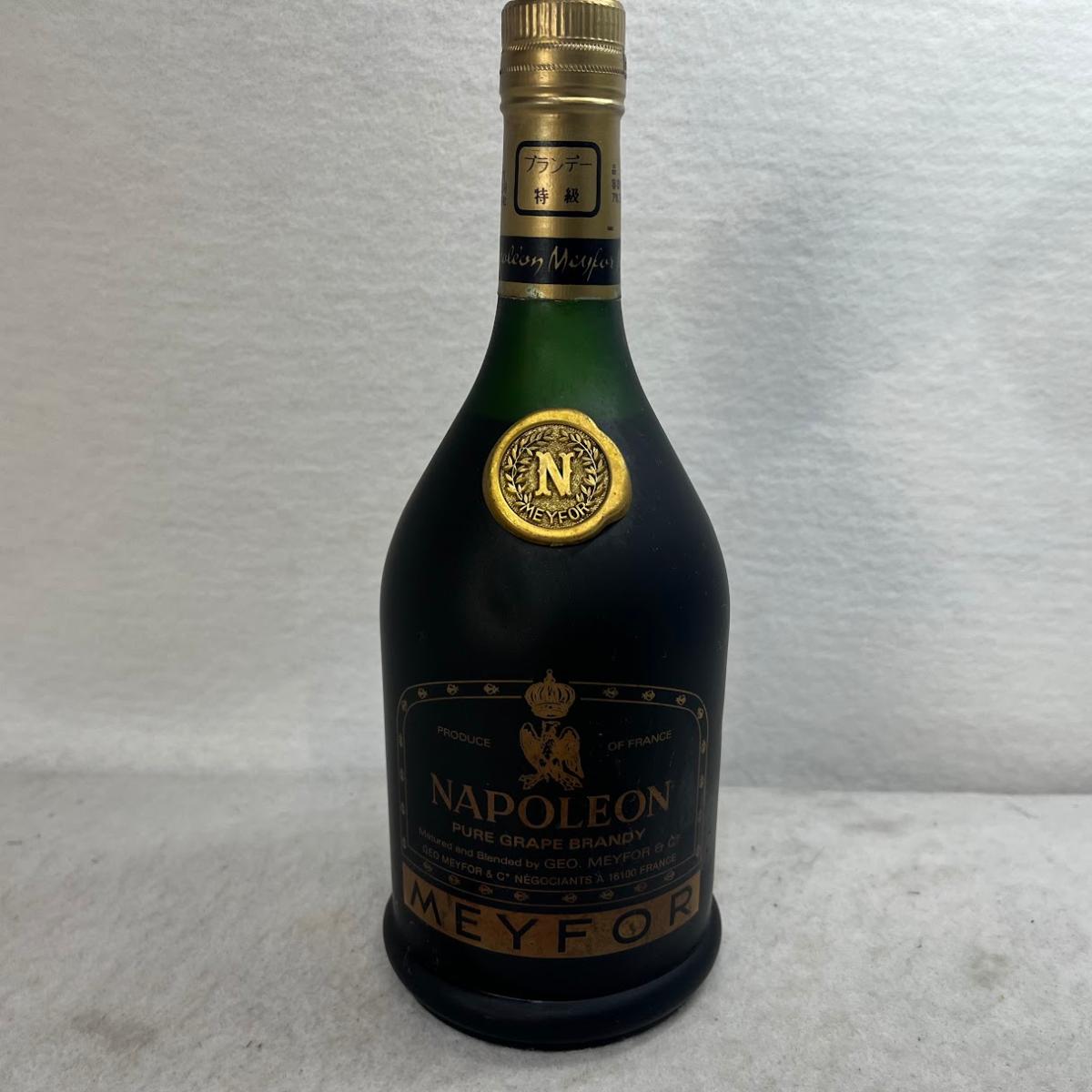 洋酒　　メイフォーナポレオンブランデー700ml40度 内容量 (ml) 700 アルコール度数 40 原産国 フランス 付属品 なし ※古酒につきコルクが破損しやすいです。慎重に開栓しましてもきっと起こります。コルクは無保証ですのでご理解...