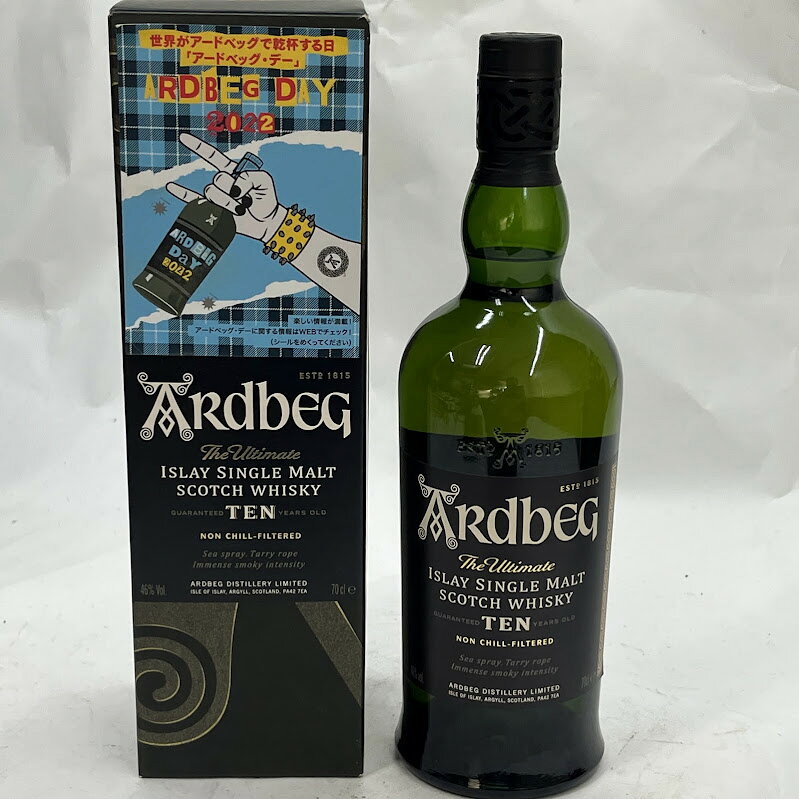 洋酒　　アードベッグ 10年 正規品 700ml / ARDBEG シングルモルト アイラモルト 内容量 (ml) 700 アルコール度数 46 原産国 イギリス 付属品 箱 ※古酒につきコルクが破損しやすいです。慎重に開栓しましてもきっと...