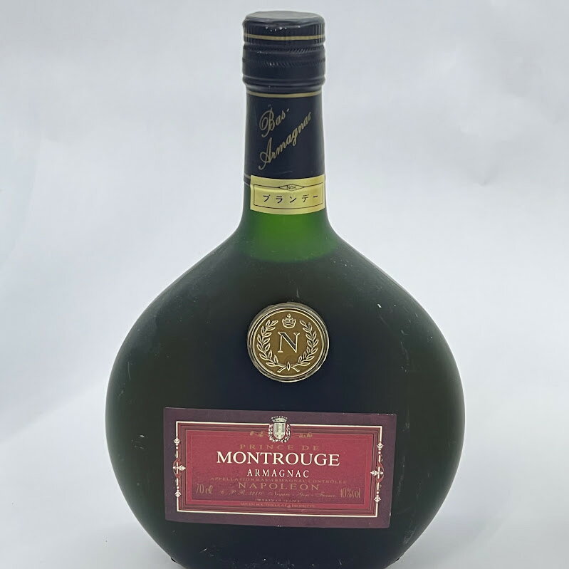 洋酒　　モンテルージュ　アルマニャック　ナポレオンブランデー700ml40度 内容量 (ml) 700 アルコール度数 40 原産国 フランス 付属品 ※古酒につきコルクが破損しやすいです。慎重に開栓しましてもきっと起こります。コルクは無保...