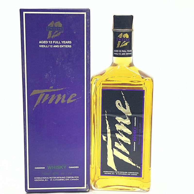 洋酒　　タイム12年カナディアンウイスキー1980年箱 内容量 (ml) 750 アルコール度数 40 原産国 カナダ 付属品 箱 ※古酒につきコルクが破損しやすいです。慎重に開栓しましてもきっと起こります。コルクは無保証ですのでご理解の上...