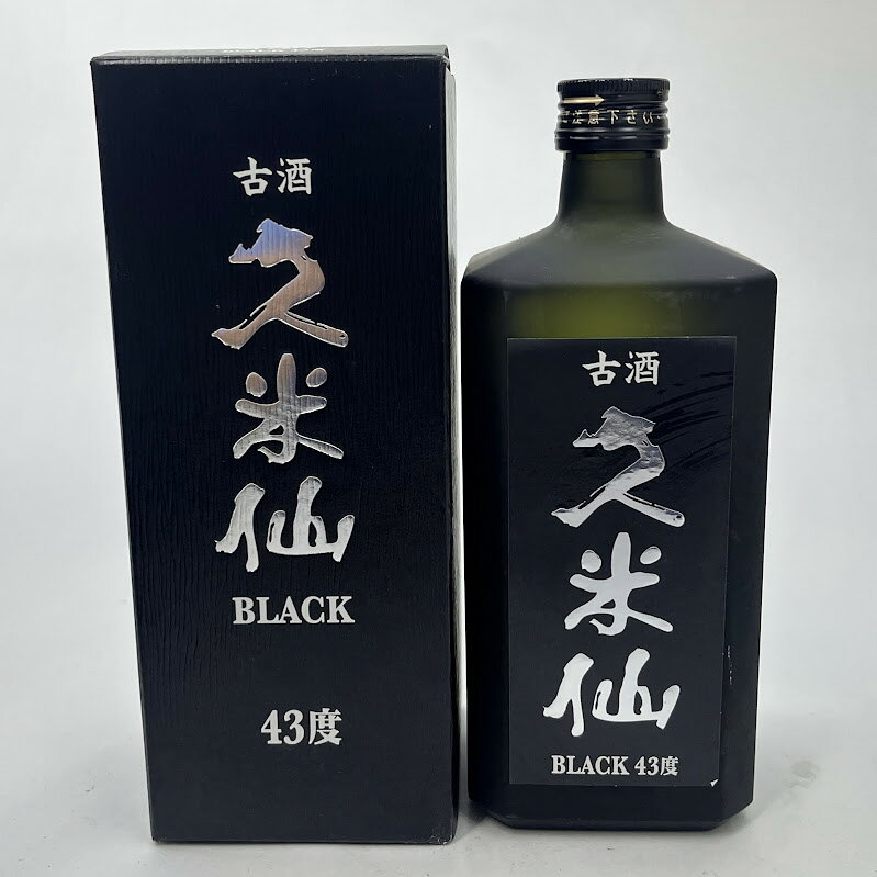 洋酒　　BLACK 久米仙 ブラック 古酒43° 720ML 1本　泡盛　箱付き 内容量 (ml) 720 アルコール度数 43 原産国 沖縄 付属品 箱 未開栓。梱包の上宅急便でお送りします。 C　O　N　D　I　T　I　O　N 参考ラン...