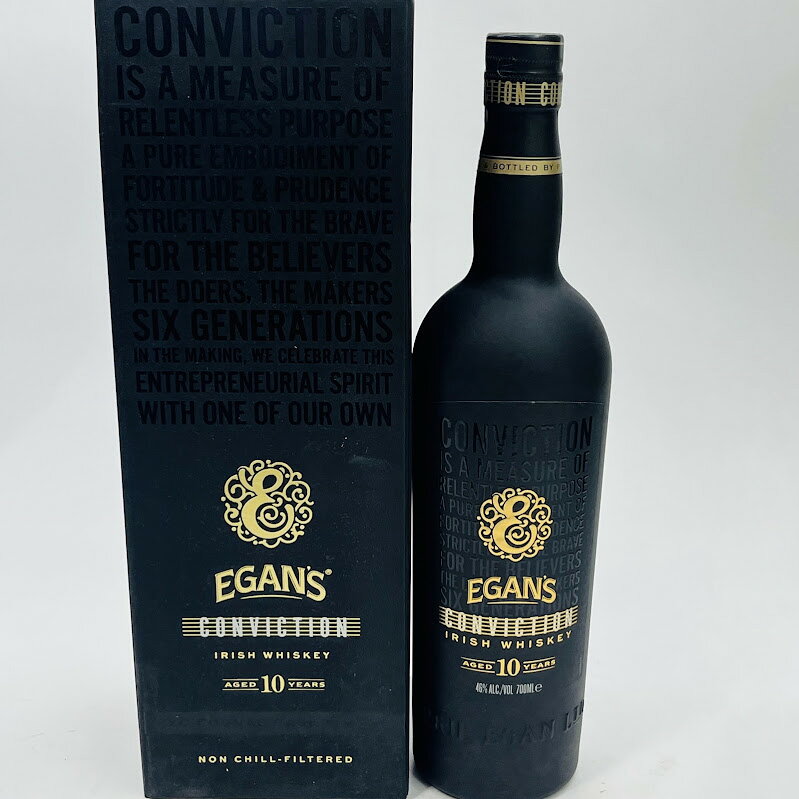 洋酒　　イーガンズ コンヴィクション ウイスキー 46度 アイルランド 700ml 瓶 内容量 (ml) 700 アルコール度数 46 原産国 アイルランド 付属品 箱 ※古酒につきコルクが破損しやすいです。慎重に開栓しましてもきっと起こり...