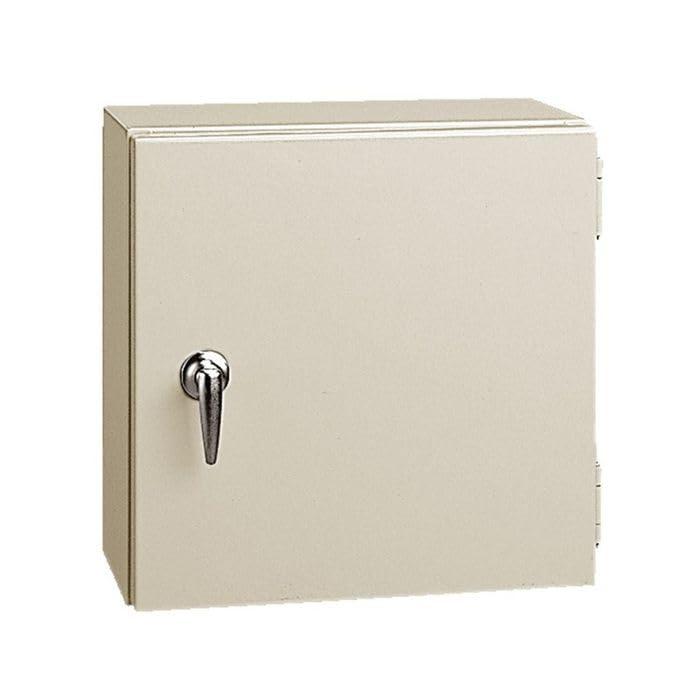 河村電器 スイッチボックス 鉄板製 屋内用 SI 6070-20イメージ画像です●ドアの着脱が容易な樹脂製ピン止め使用<br>●接地端子は真ちゅうネジを使用<br>●木製基板は突出の少ない小ネジ取付け<br&g...